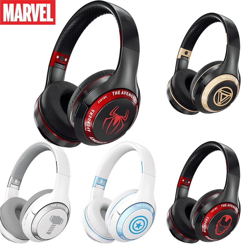 Marvel M000 Bluetooth 5.3 Wireless Headphones Avengers Ironman Captain ...