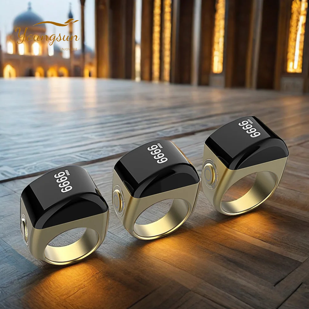 Equantu QB702 Lite Zikr Ring Digital Couter Ring Bluetooth Smart Tasbih ...
