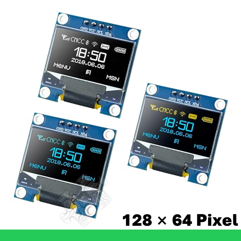 ENGLAB★ OLED Arduino Display Module, Arduino 0.91/0.96/1.3 inch OLED, 128x64 Pixel, White/Blue ...