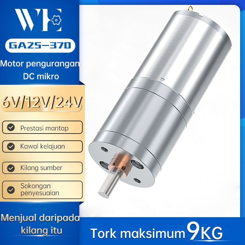 GA25-370 Brushed Micro Reduction DC Motor 6V/12V/24V Forward And ...