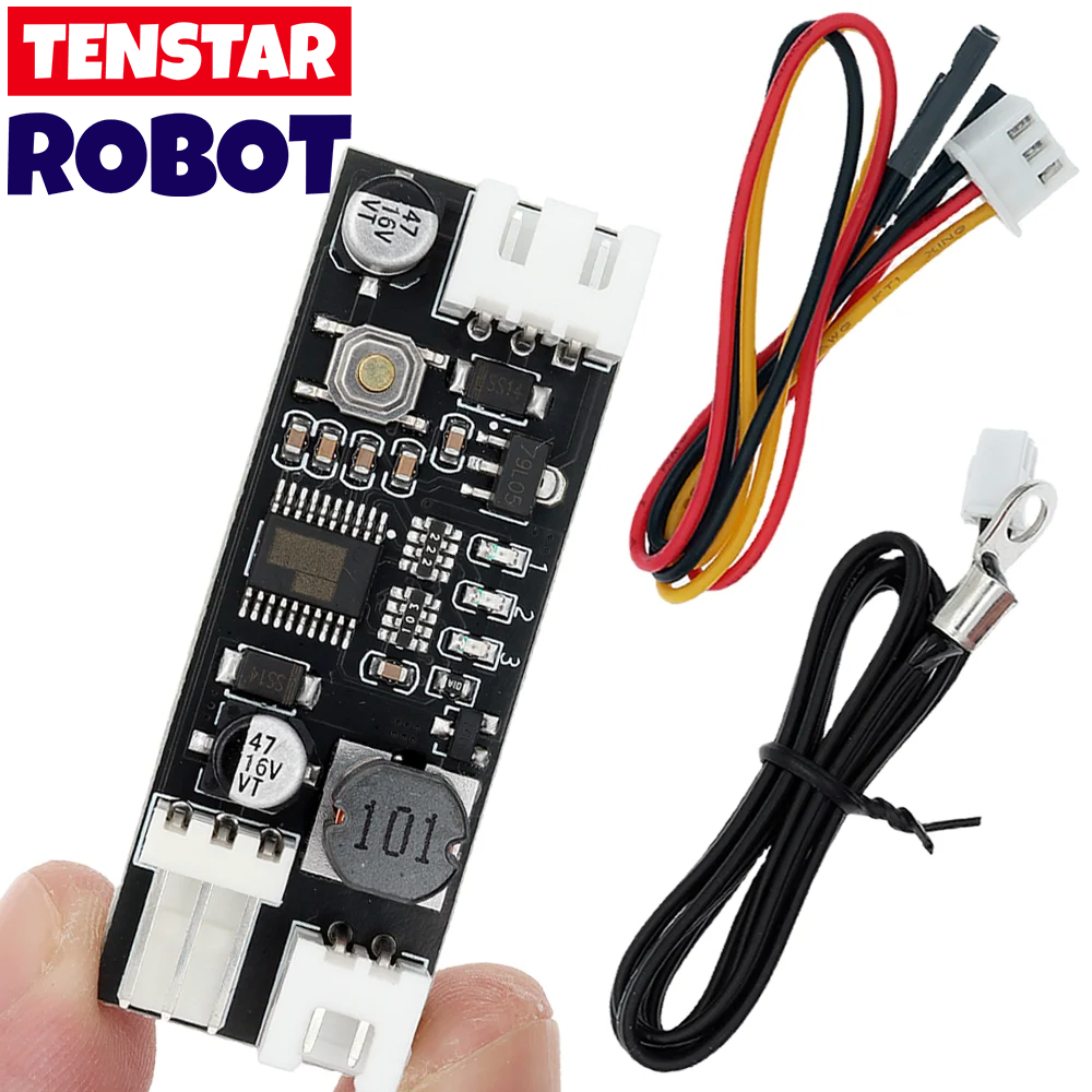 Single 12V 0.8A DC PWM 2-3 Wire Fan Temperature Control Speed Controller Chassis Computer ...