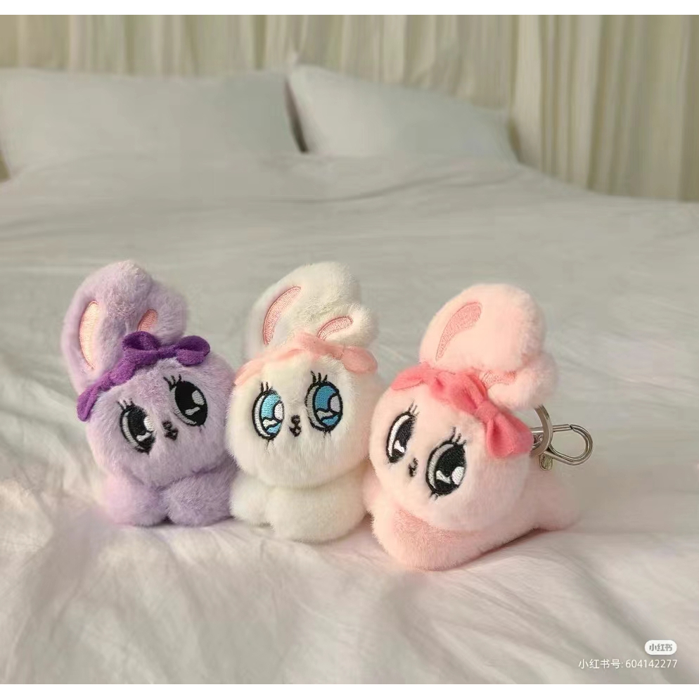 Miniso esther bunny plush crouching posture pendant | Shopee Malaysia