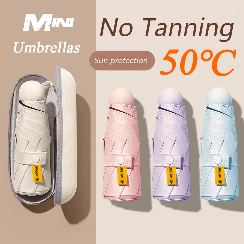 Mini Ultraviolet-Proof Sunny Pocket Small Umbrella UV Folding Foldable ...