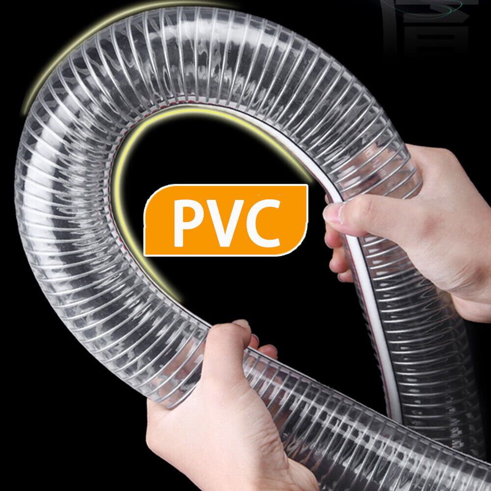 PVC Transparent Steel Wire Pipe Sanitary Grade Plastic Tube ID 10mm ...