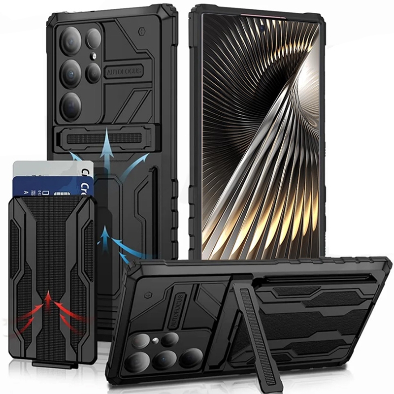 Shockproof Protector Heavy Hard Casing Case with Stand and Card Slot ...