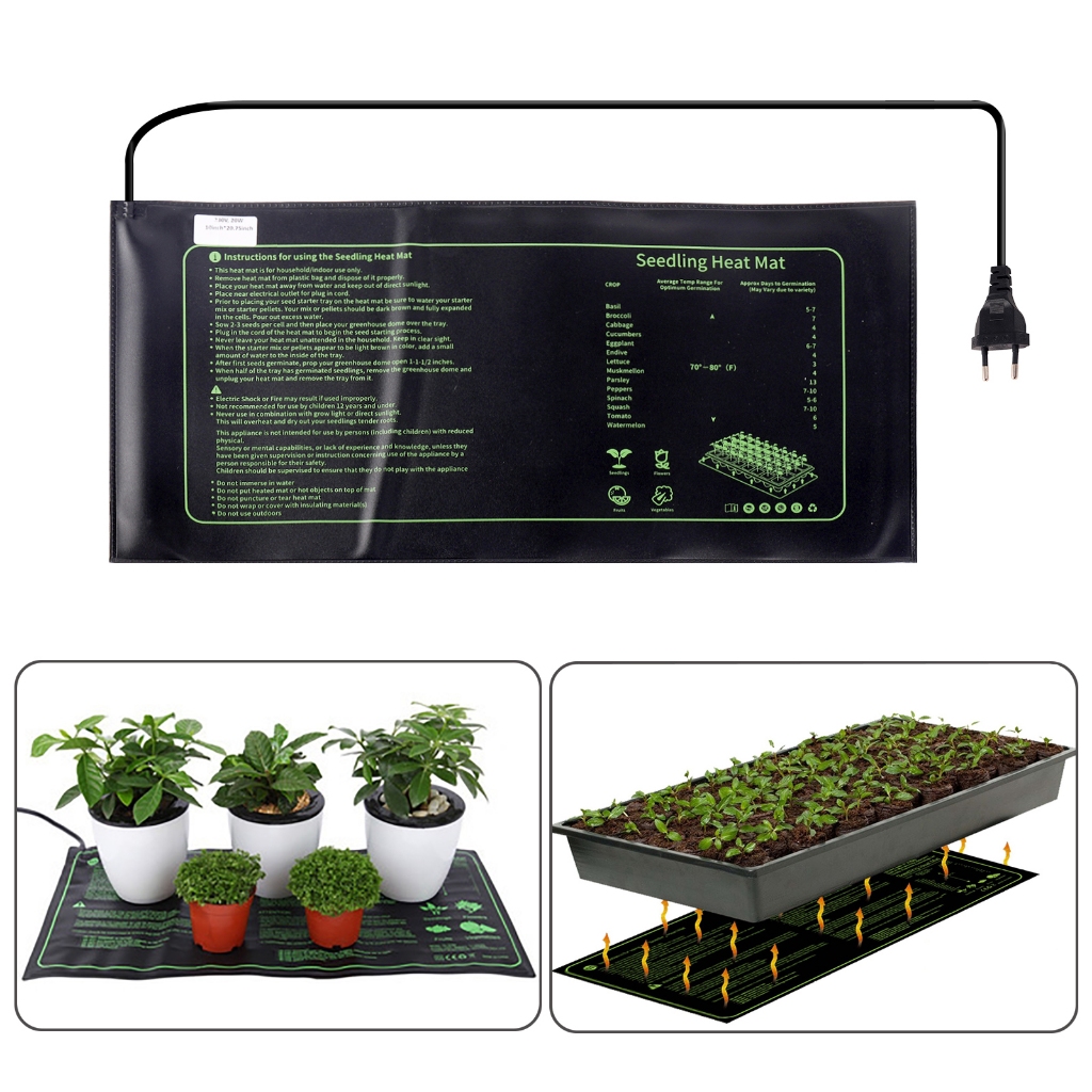 Seedling Heat Mat Indoor Home Gardening Seed Starting Plant Heating Pad ...
