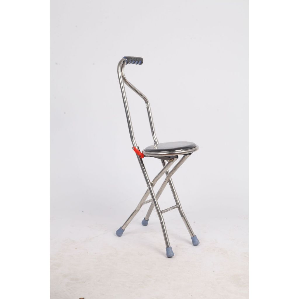 Stainless Steel Crutches with seat Cane Stool | Shopee Malaysia