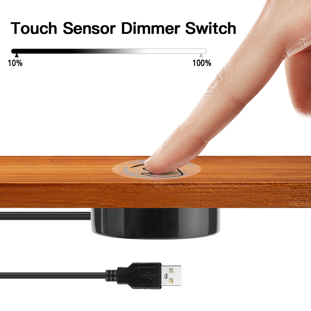 DC5V USB LED Dimmer Touch Sensor Switch Penetrable 25mm Plank Glass ...