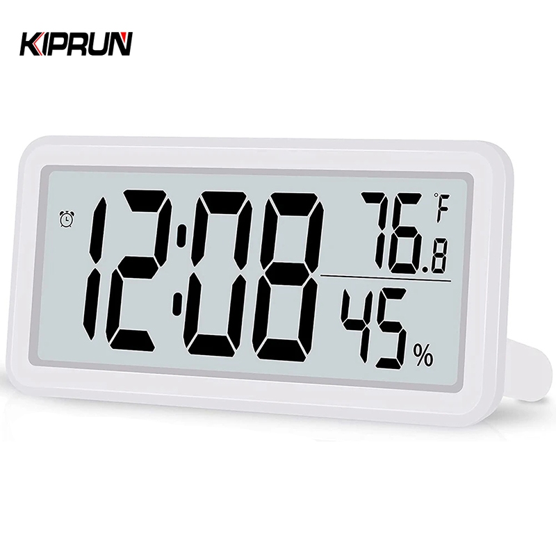 KIPRUN Digital Alarm Clock, Desk Clock, Battery Operated LCD Electronic ...