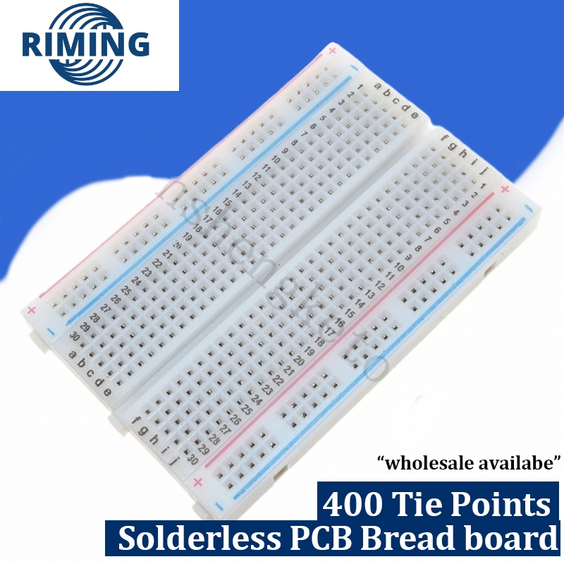 Suq 1 Pcs New 400 Tie Points Solderless PCB Breadboard Mini Universal ...