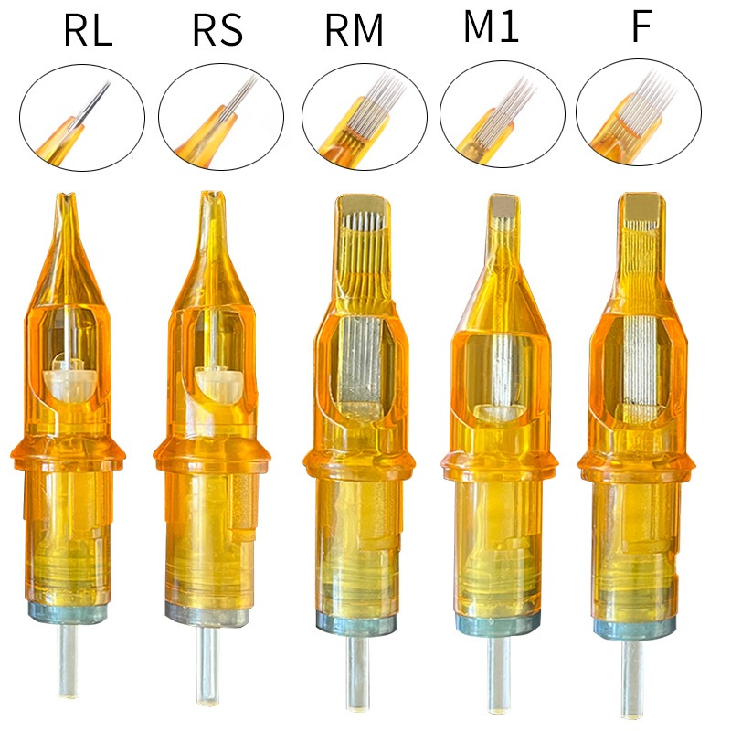 Disposable Tattoo Needle Yellow Dragonfly Tattoo Machine One Needle ...