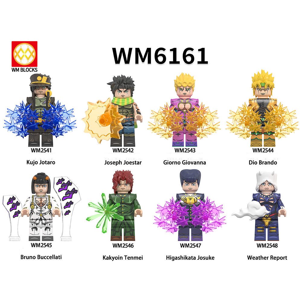 Anime Block Toys Figure JoJo's Bizarre Adventure Building Block Cartoon ...