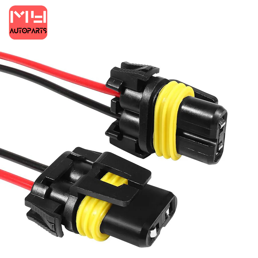 9006 HB4 led lights bulb lamp socket adapter pigtail for headlights fog ...