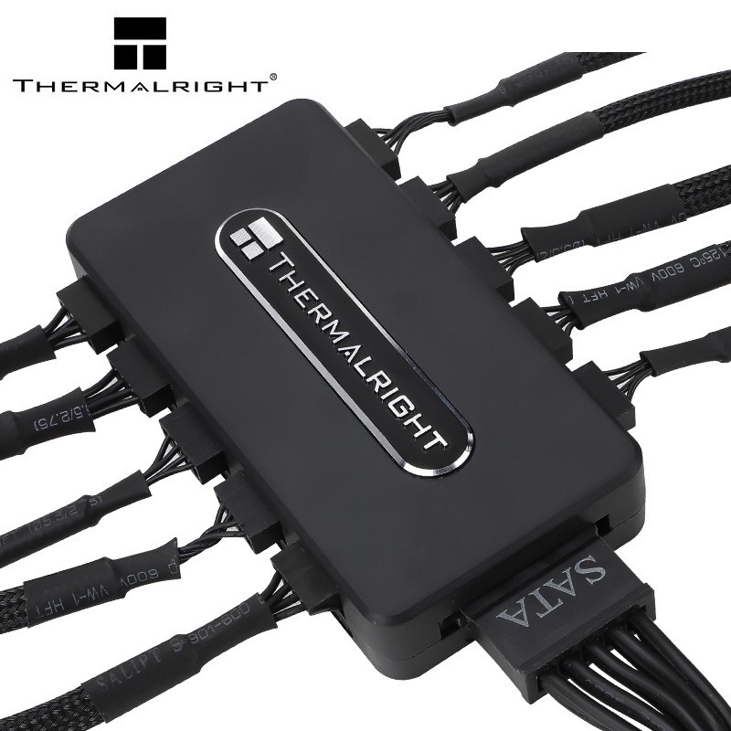 Thermalright PWM Fan Hub ARGB hub 10-Port 4 Pin PC Fan Controller 12V ...