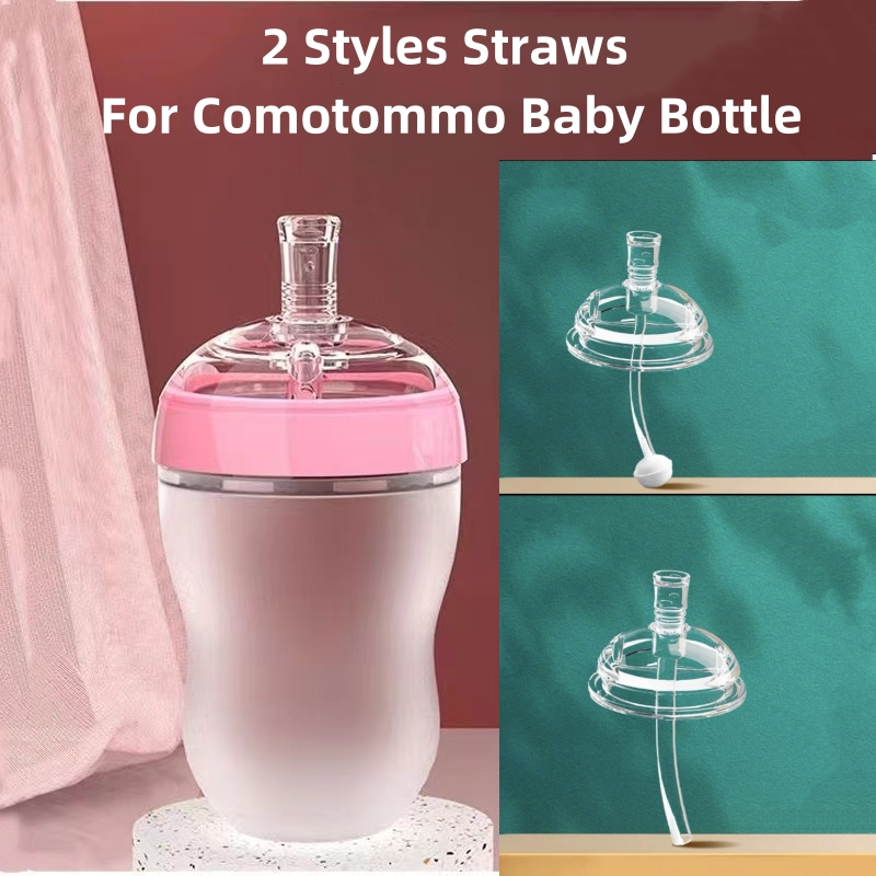 Straight Straw Drink Cup Bottle Replacement Accessories For Comotomo ...