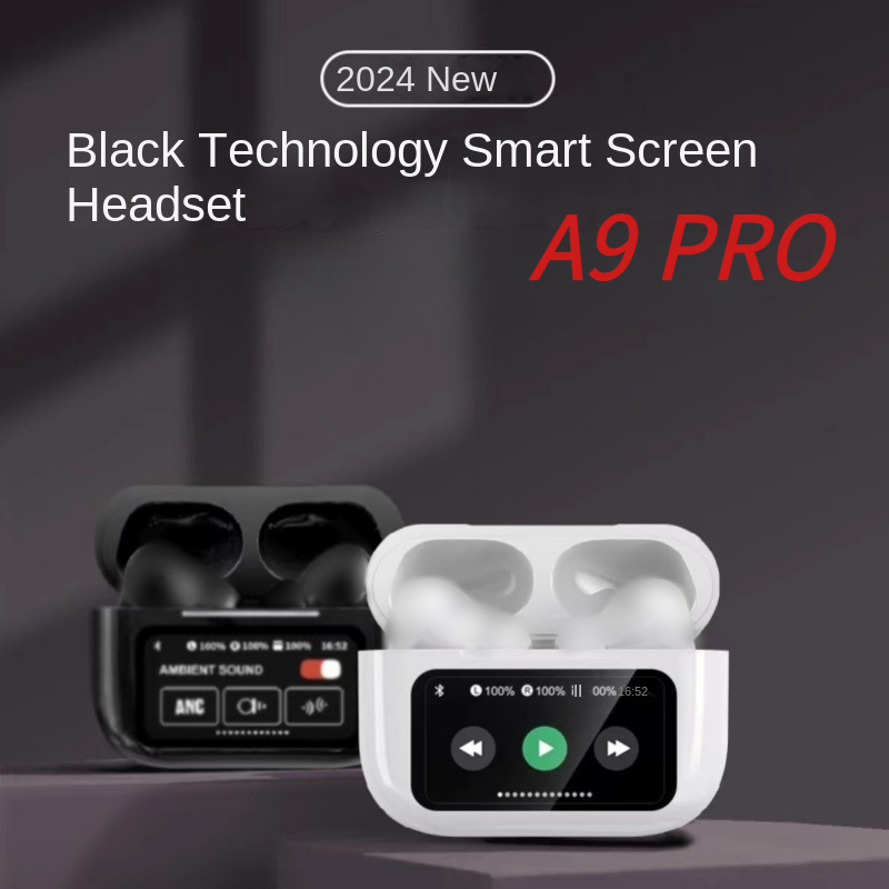 2024 New Color Screen Touch A9pro Bluetooth Earphones with Noise ...