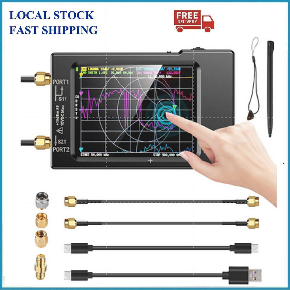 [Local Stock] NanoVNA-H Vector Network Antenna Analyzer 10KHz-1.5GHz MF ...