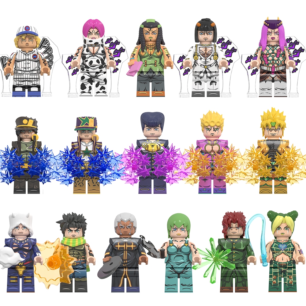 WM6161 JOJO Bizarre Adventure Kujo Jotaro Joseph Giorno Dio Rikiel ...