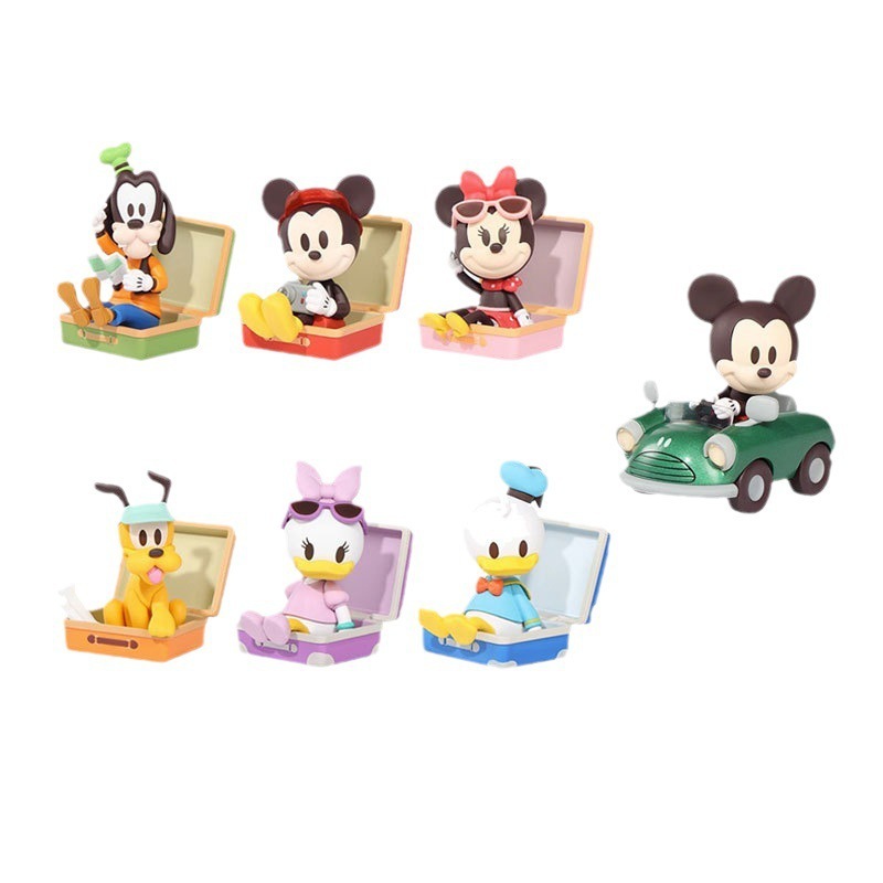 MINISO Mickey Travel Series Blind Boxes Toy Collection Gift Donald ...