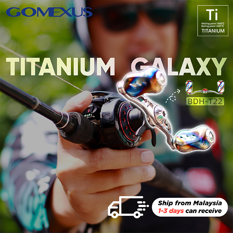 Gomexus Galaxy-22 CNC Reel Handle Titanium Casting Reel Sleeve For ...