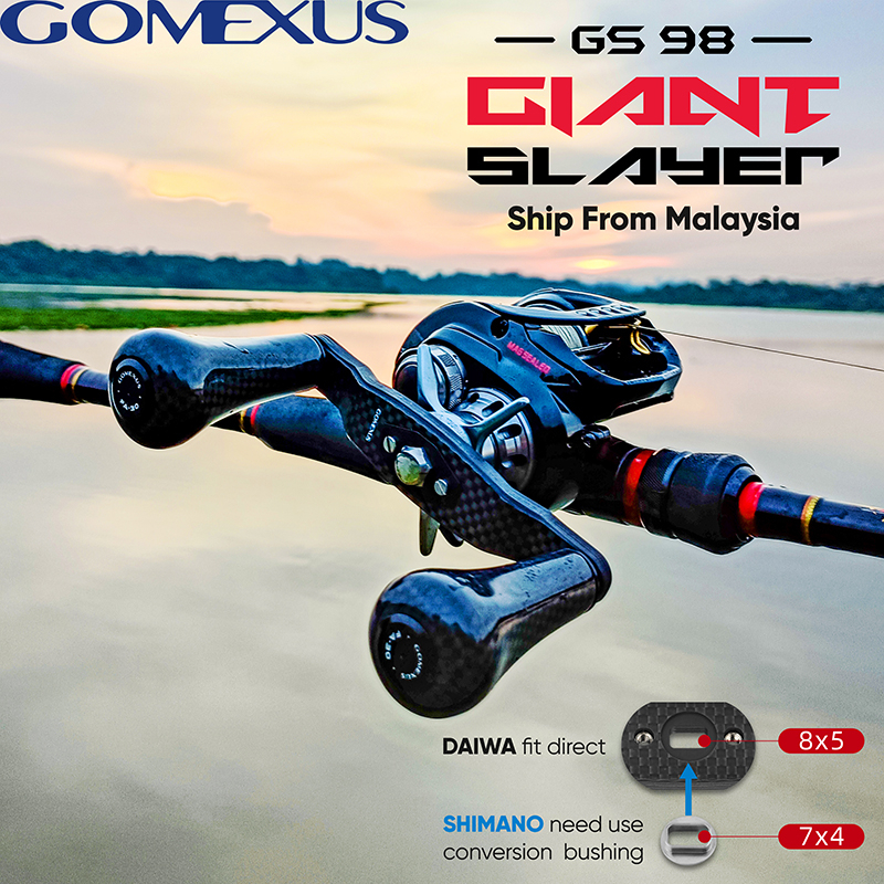 【Gomexus】GS-98 TORAY Carbon Reel Handle For Shimano Antares Curado ...