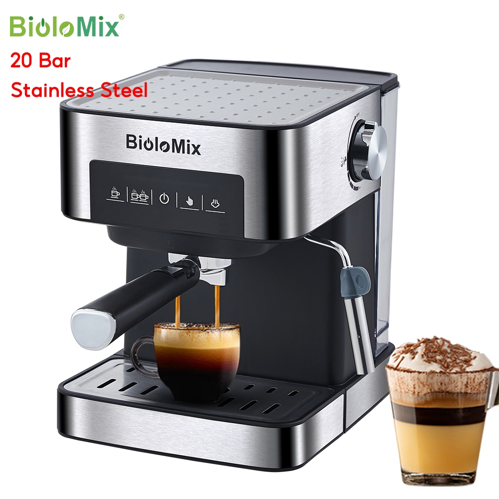 BioloMix 20 Bar Italian Type Espresso Coffee Maker Machine with Milk ...