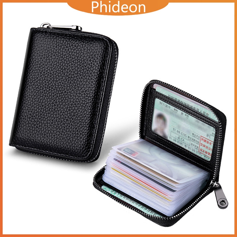 Phideon Small Wallet Card Holder Anti-theft Ladies Card Holder Men's ...