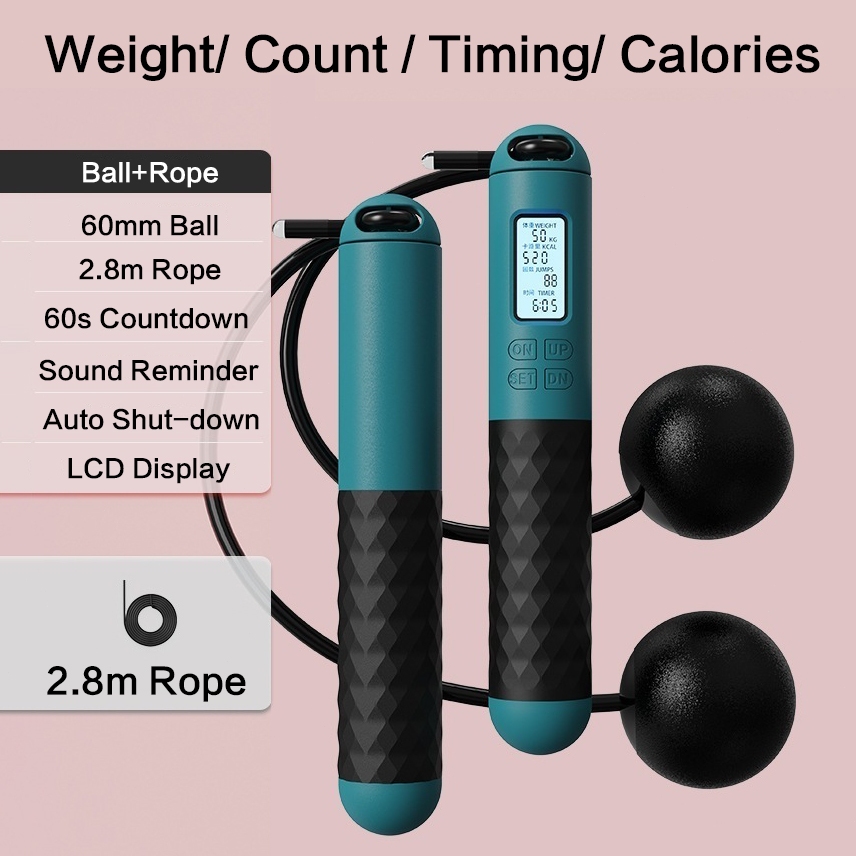 SONALA Smart Cordless Skipping Rope Jumping Rope With Digital Counter ...