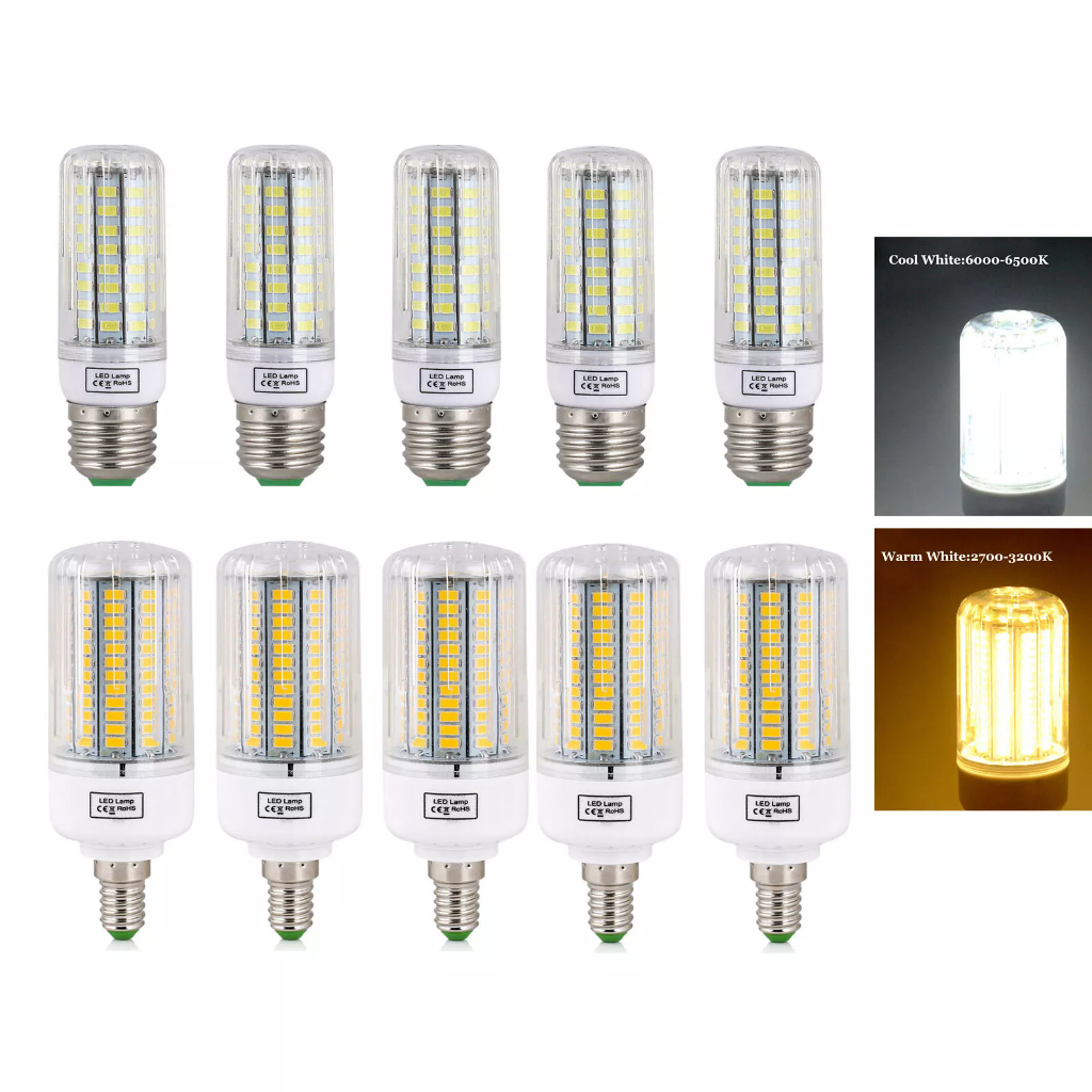 E27 E14 B22 LED Light 220V 5730SMD Lights Corn Led Bulb Chandelier Lighting Decoration Ultra ...