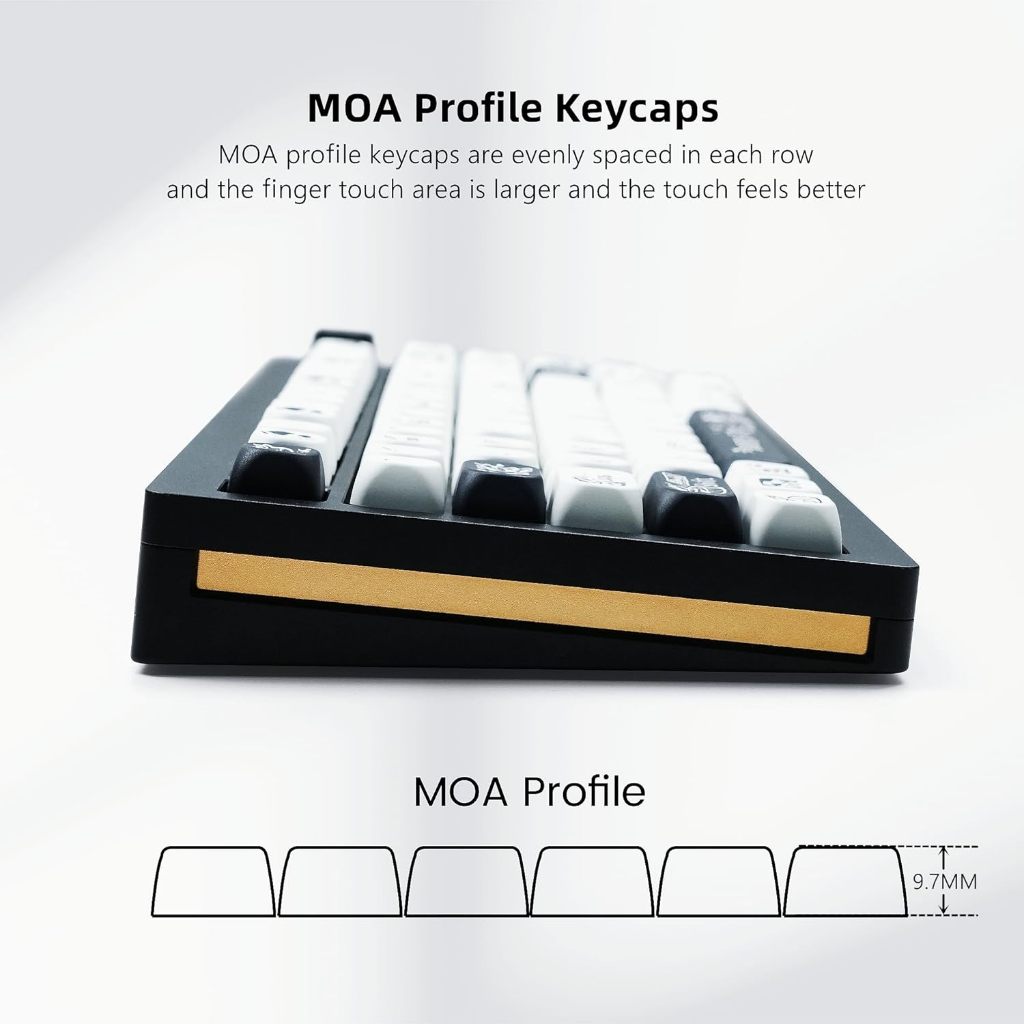 WOMIER 142 Keys MOA Profile Dye-Sub PBT Keycap Set Customized Gaming ...