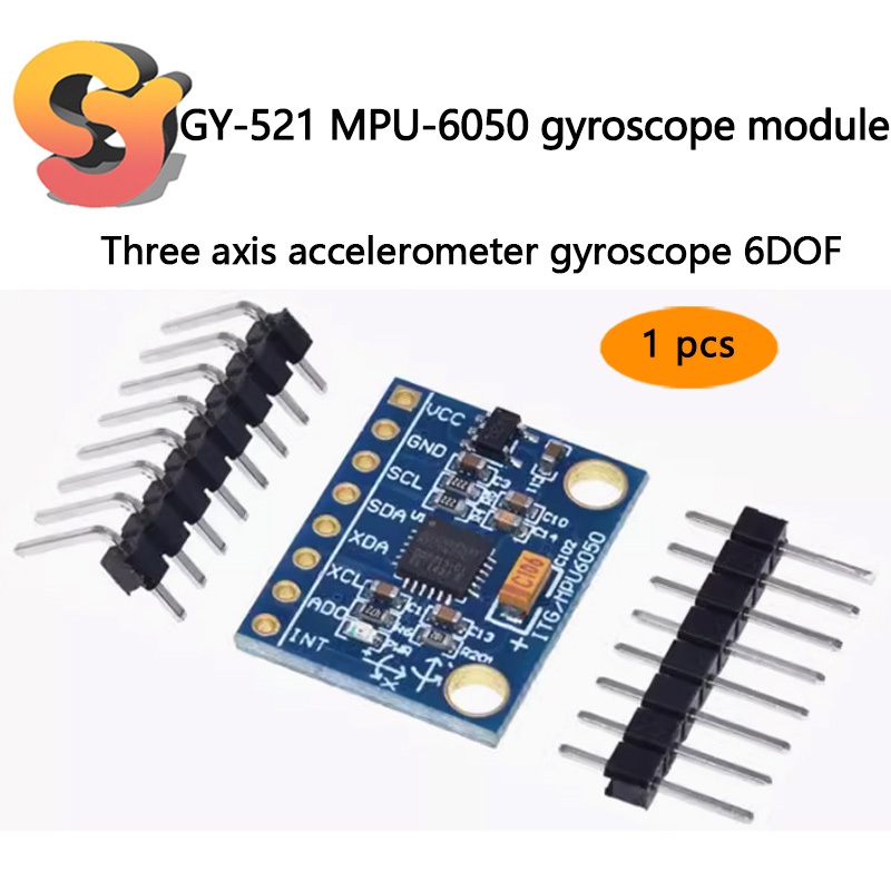 1pcs MPU-6050 Module Three-Axis Acceleration Gyroscope 6DOF with Code ...
