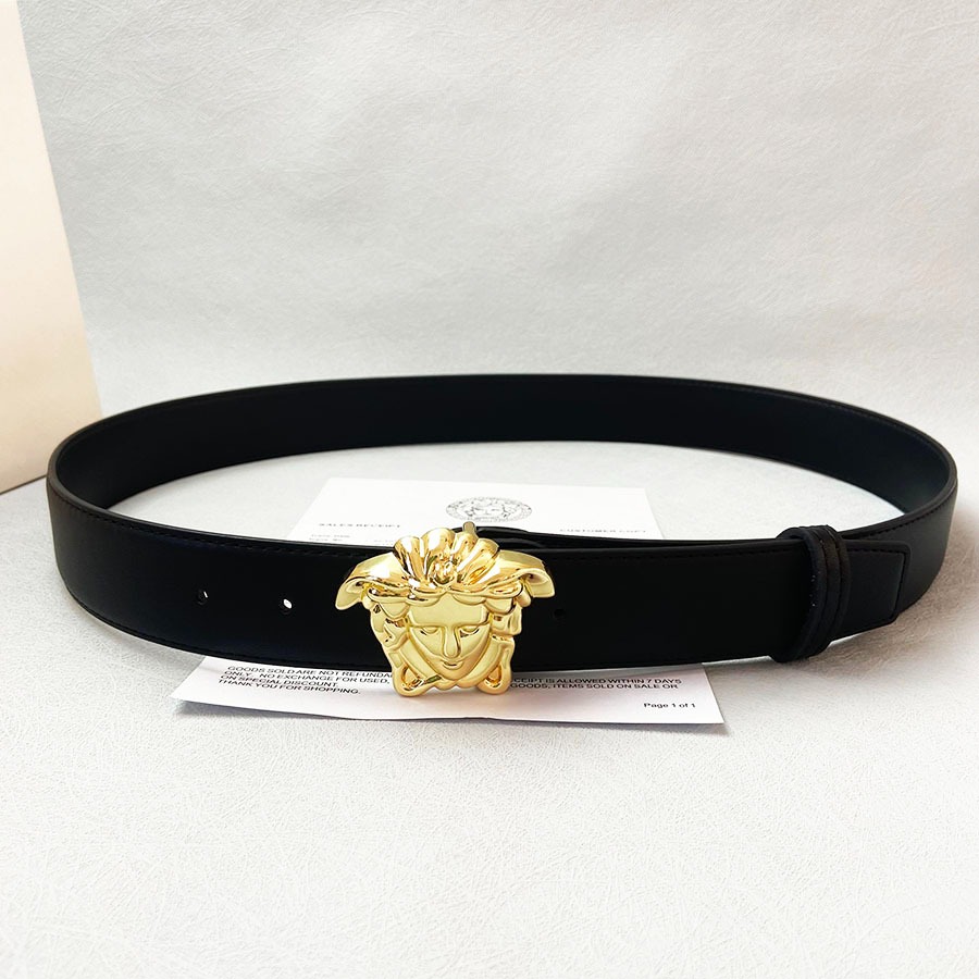 Versace Brand Men Belt Business Casual Genuine Leather Luxury Designer ...