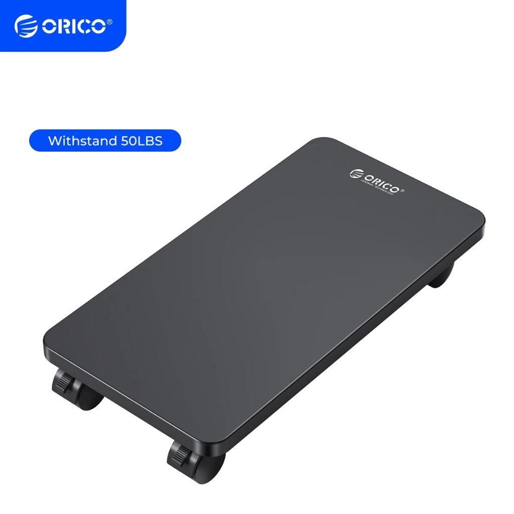 ORICO Computer Towers Stand Cart PC Cases Mobile Adjustable Computer CPU Holder with 4 Locking ...