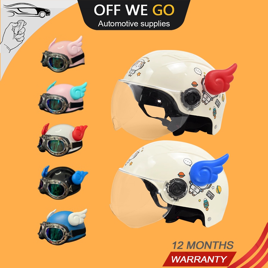 DIY Self Adhesive Angel wing accessories for helmets Cartoon Modeling ...