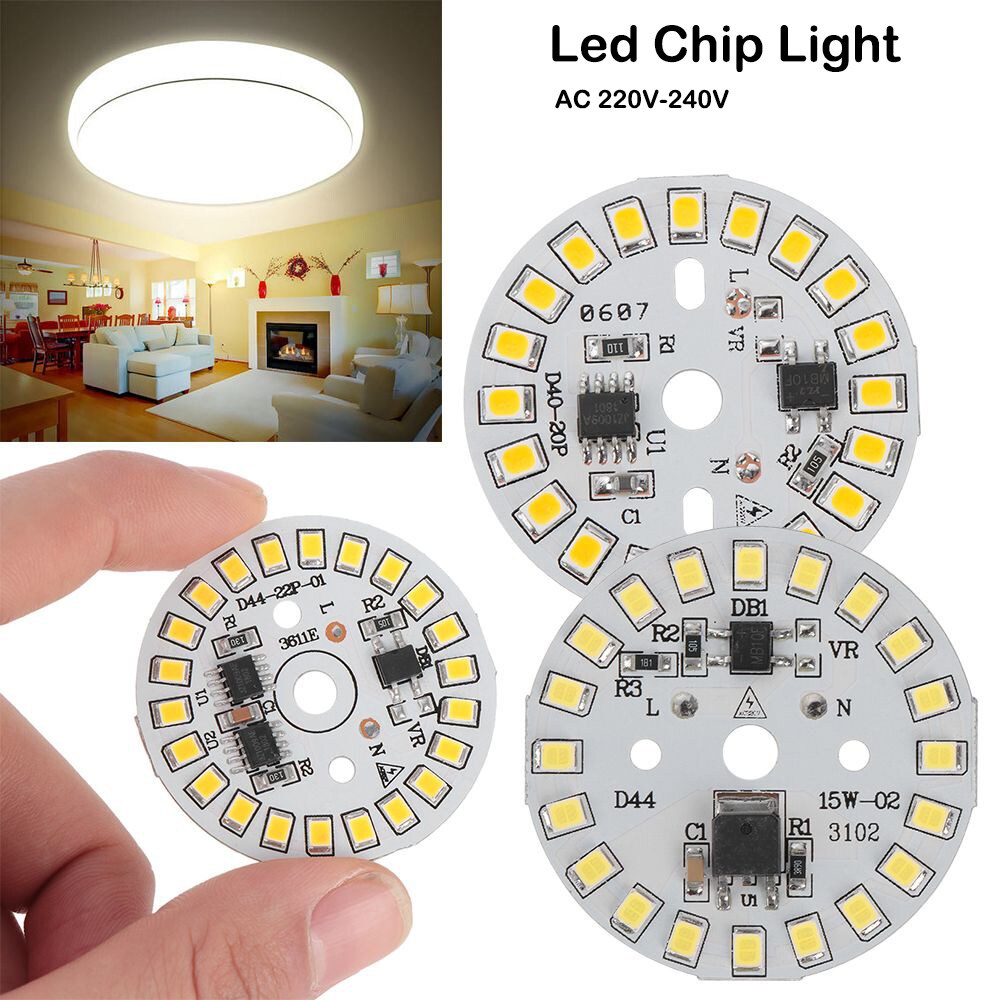 LED Chip Lamp Bulb 3W 5W 7W 9W 12W 15W SMD Round Bulb Chips Module Light Beads Source Plate ...