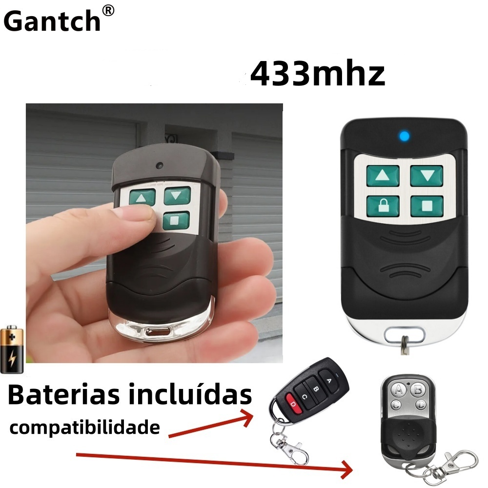 433 mhz Remote Control Gate Alarm Clone Copier Automatic Duplicator Universal Wireless RF ...