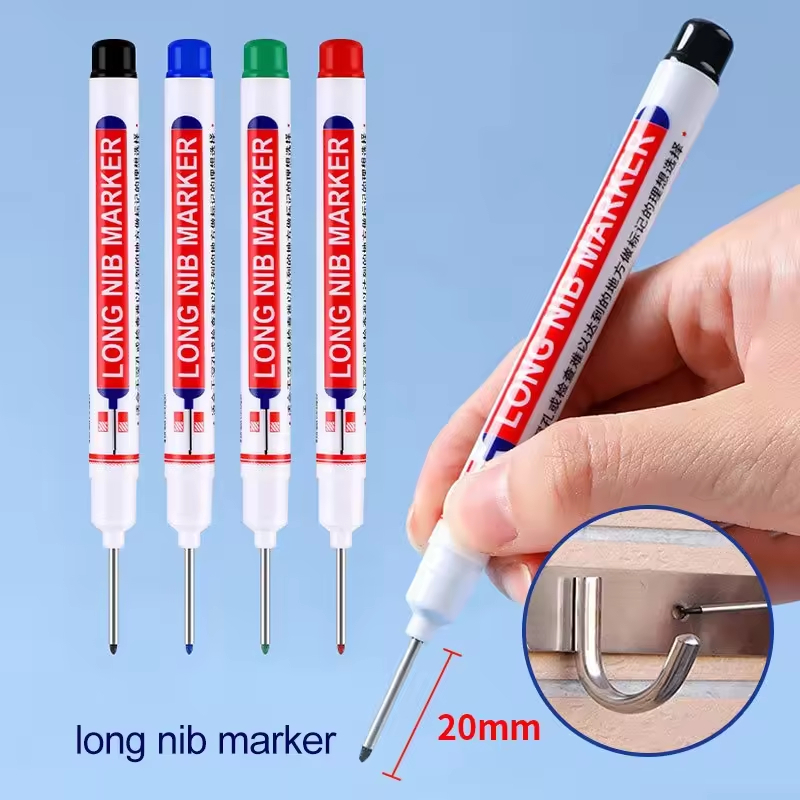 8pcs/Set 20mm Deep Hole Long Nib Head Permanent Markers For Metal ...