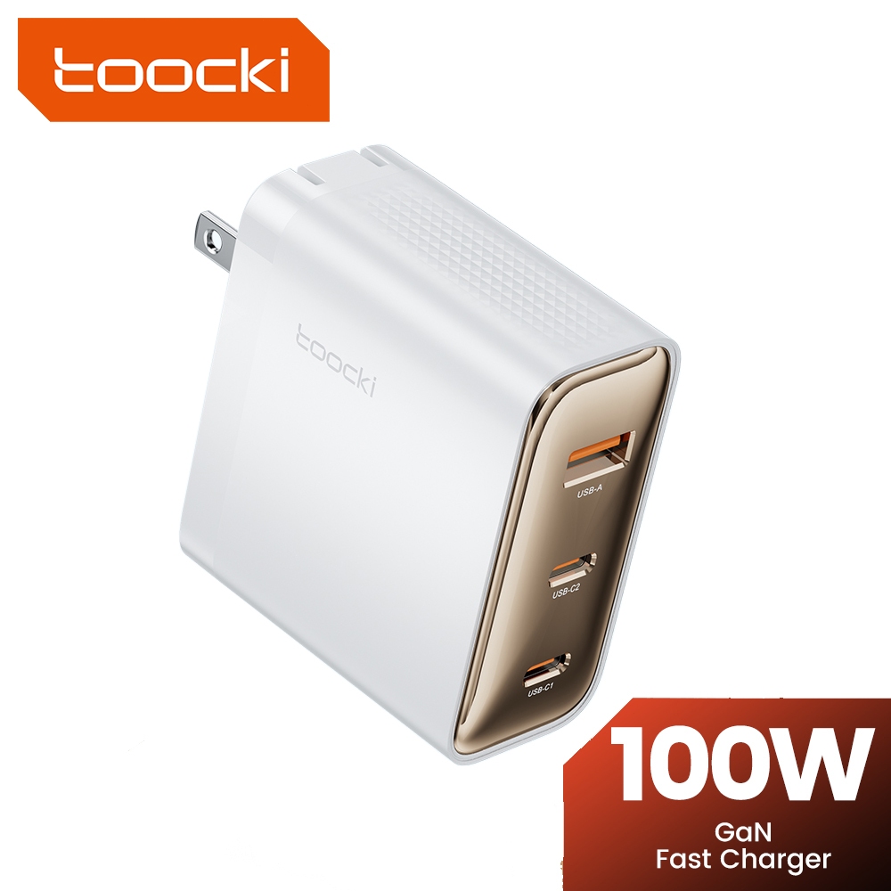 Toocki 100W Gan Charger Three-port Fast Charge Adapter PD3.0 PPS AFC ...