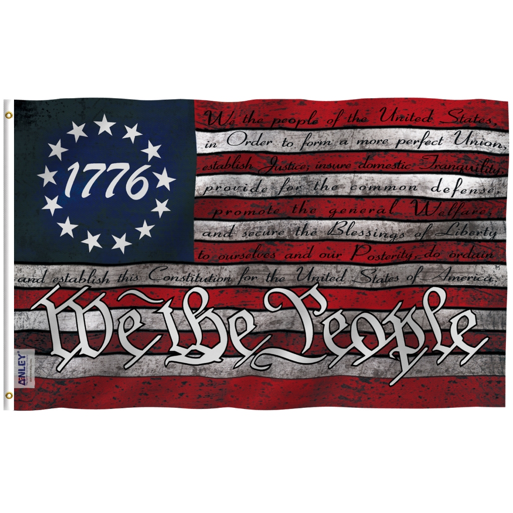 Anley 3x5 Foot We the People Flag - 1776 Vintage Betsy Ross the United ...
