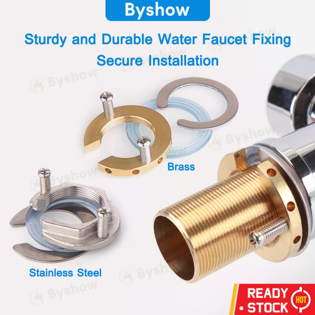 【Byshow】Convenient Tap Faucet Locknut Fixing Fitting Kit with Anti ...