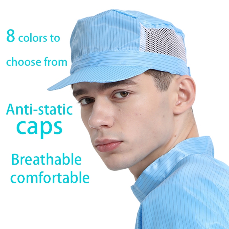 ESD Cap Anti-static cap Hats for cleanroom overalls/Hard Brim Hat ...
