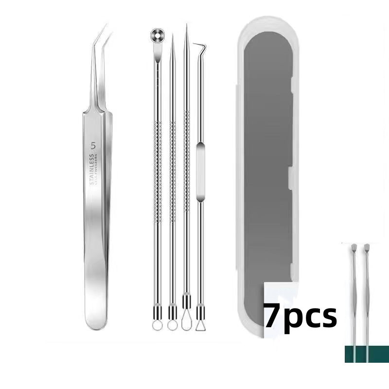 7PCS/Set Blackhead Blemish Acne Comedone Extractor Remover Removal ...