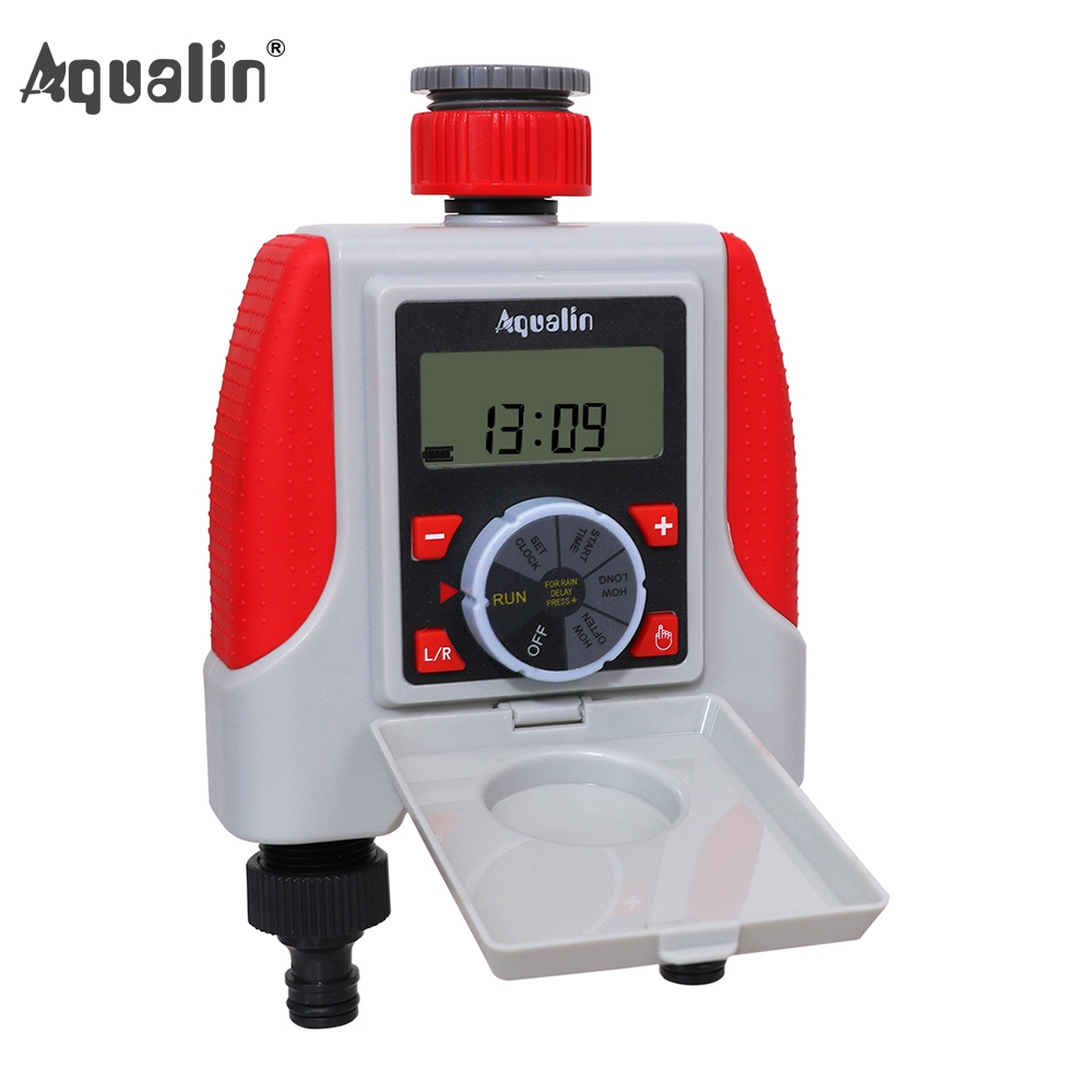 Dual 2-Outlet Garden Automatic Watering Timer Digital Electronic ...