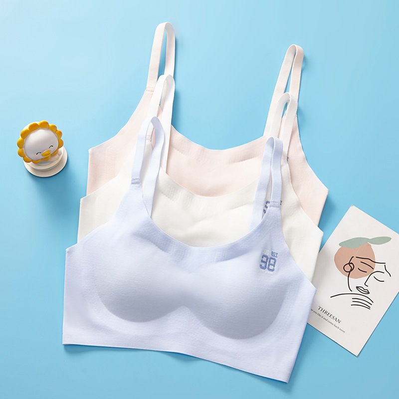 Modal elasticity Ice silk Girl Lingerie kids bra Development child ...