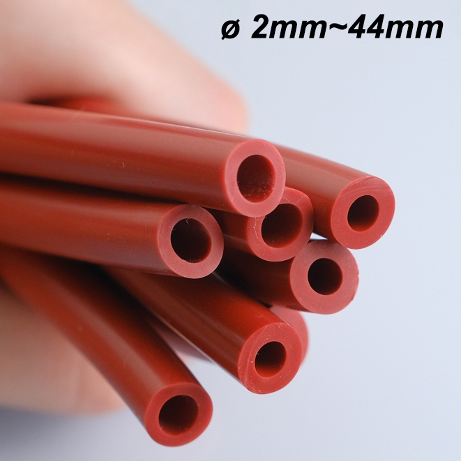 Red Silicone Hose Tube High-Temperature Resistant Pipe ID 2mm~44mm ...