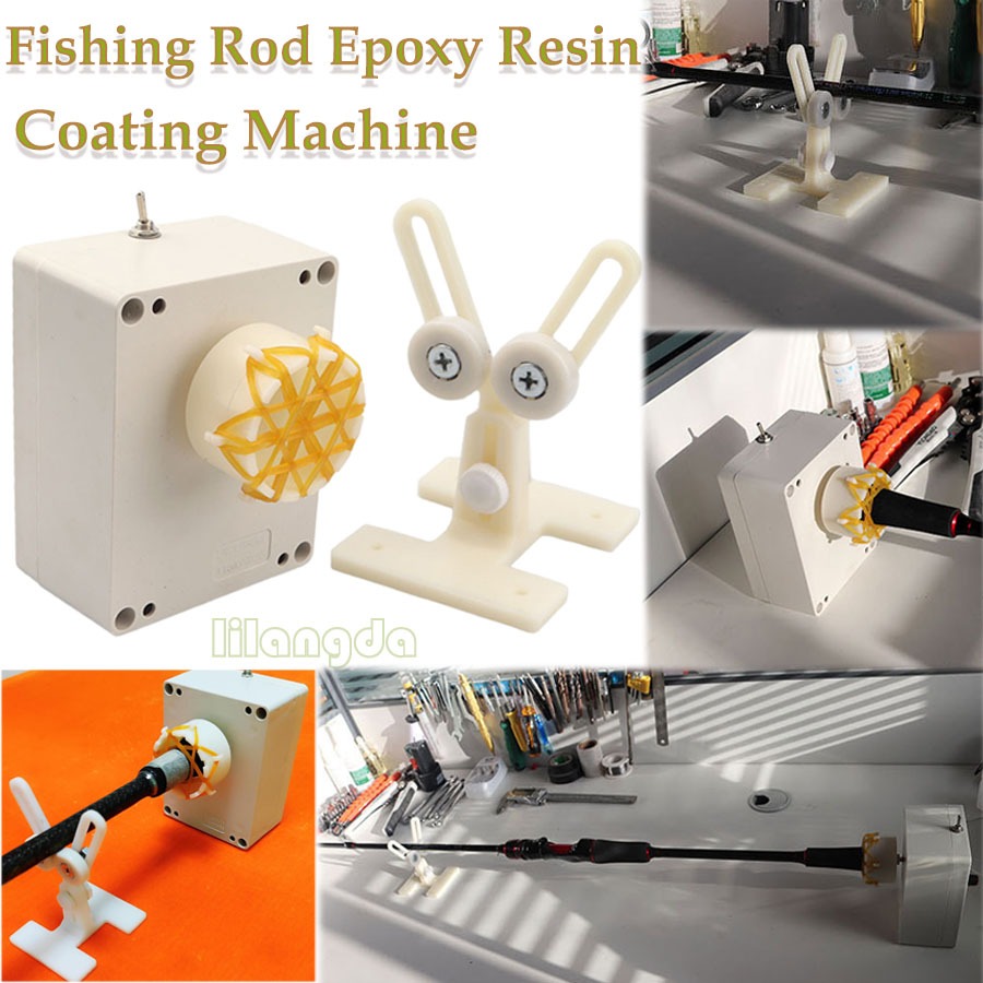 Fishing Rod Epoxy Resin Coating Machine DIY Adjustable 0-40 Rpm Wire ...
