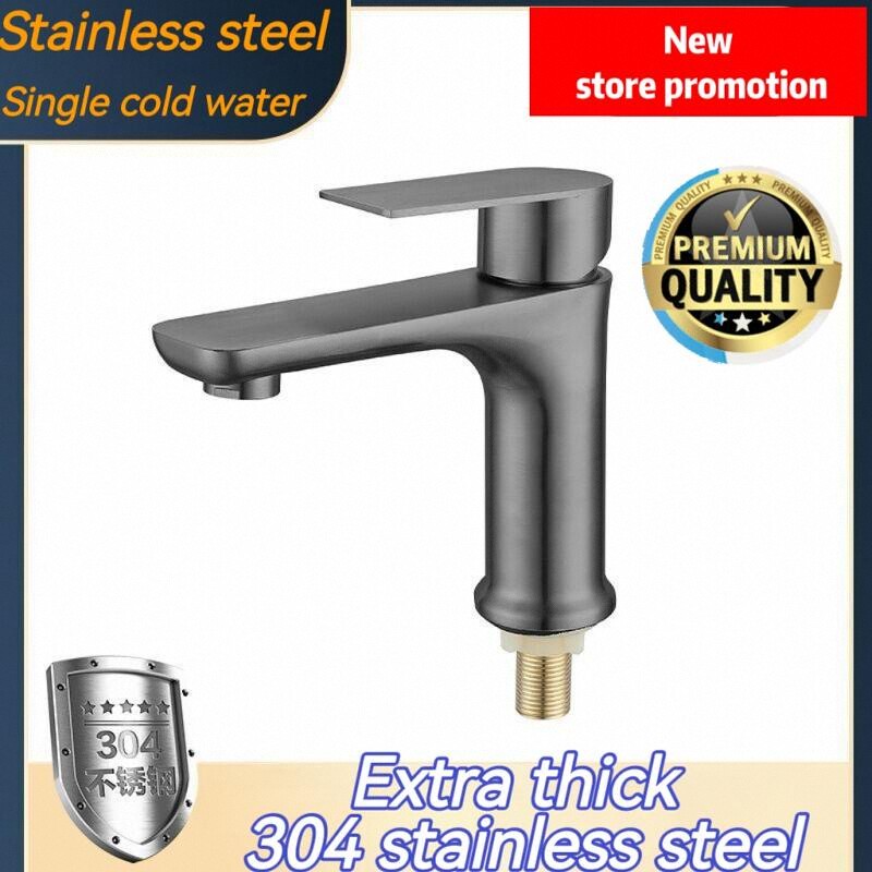 304 Stainless Steel Bathroom Basin Tap Hand washing Wash your face Wash ...