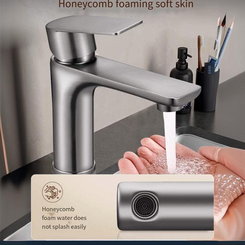 304 Stainless Steel Bathroom Basin Tap Hand washing Wash your face Wash ...