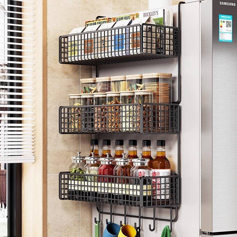 Fridge Organizer Rak Dapur Refrigerator Storage Rack kitchen organizer ...