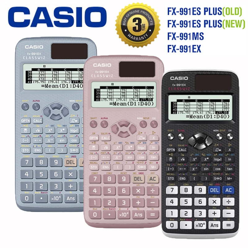 (Limited Edition NEW)Scientific Calculator CASIO FX-570EX FX-991EX Classwiz Black Pink Blue ...